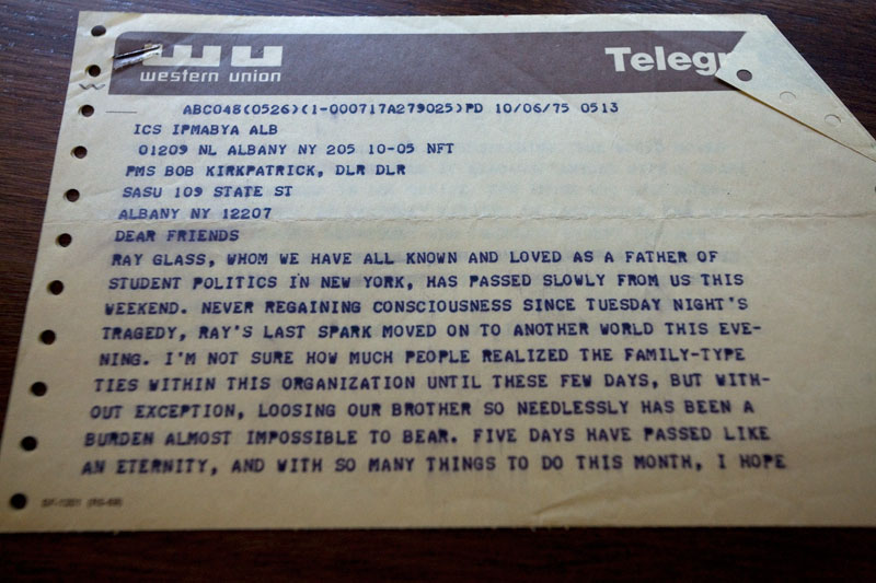 Ray Glass, telegram from SASU – Astrology and Horoscopes by Eric Francis