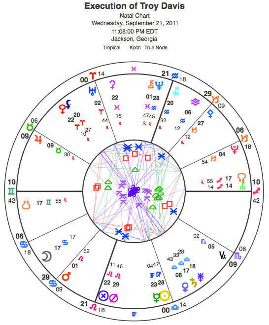 Chart for Troy Davis execution – Astrology and Horoscopes by Eric Francis